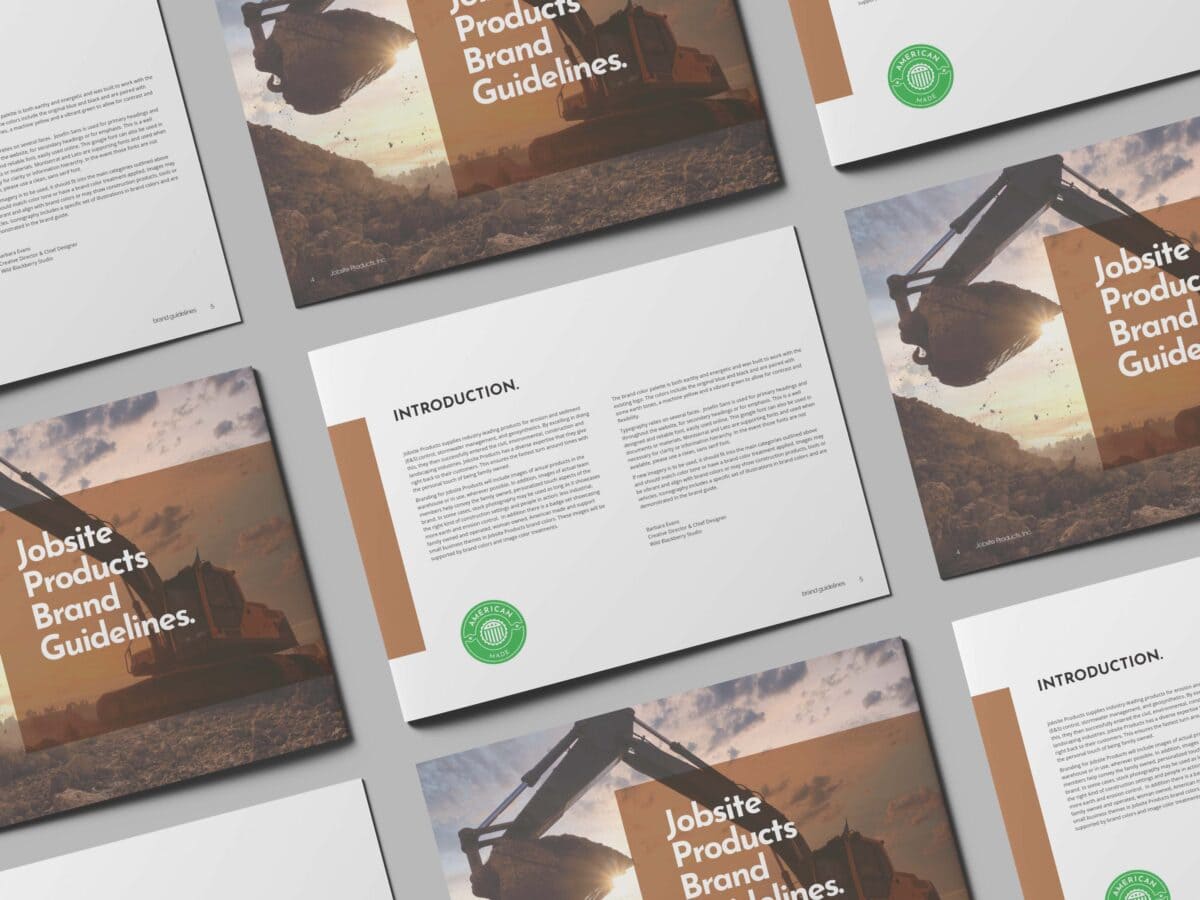 Jobsite Products Inc Logo Update and Brand Guide - Wild Blackberry Studio